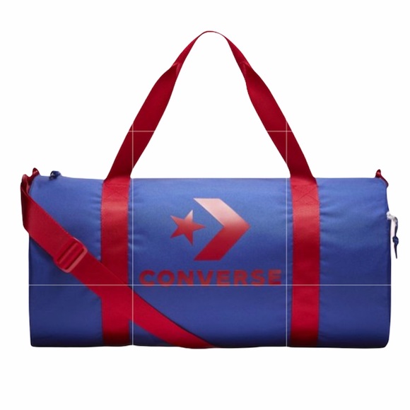 Converse | Bags | Converse Sport Duffle Bag Mens Blue Red | Poshmark